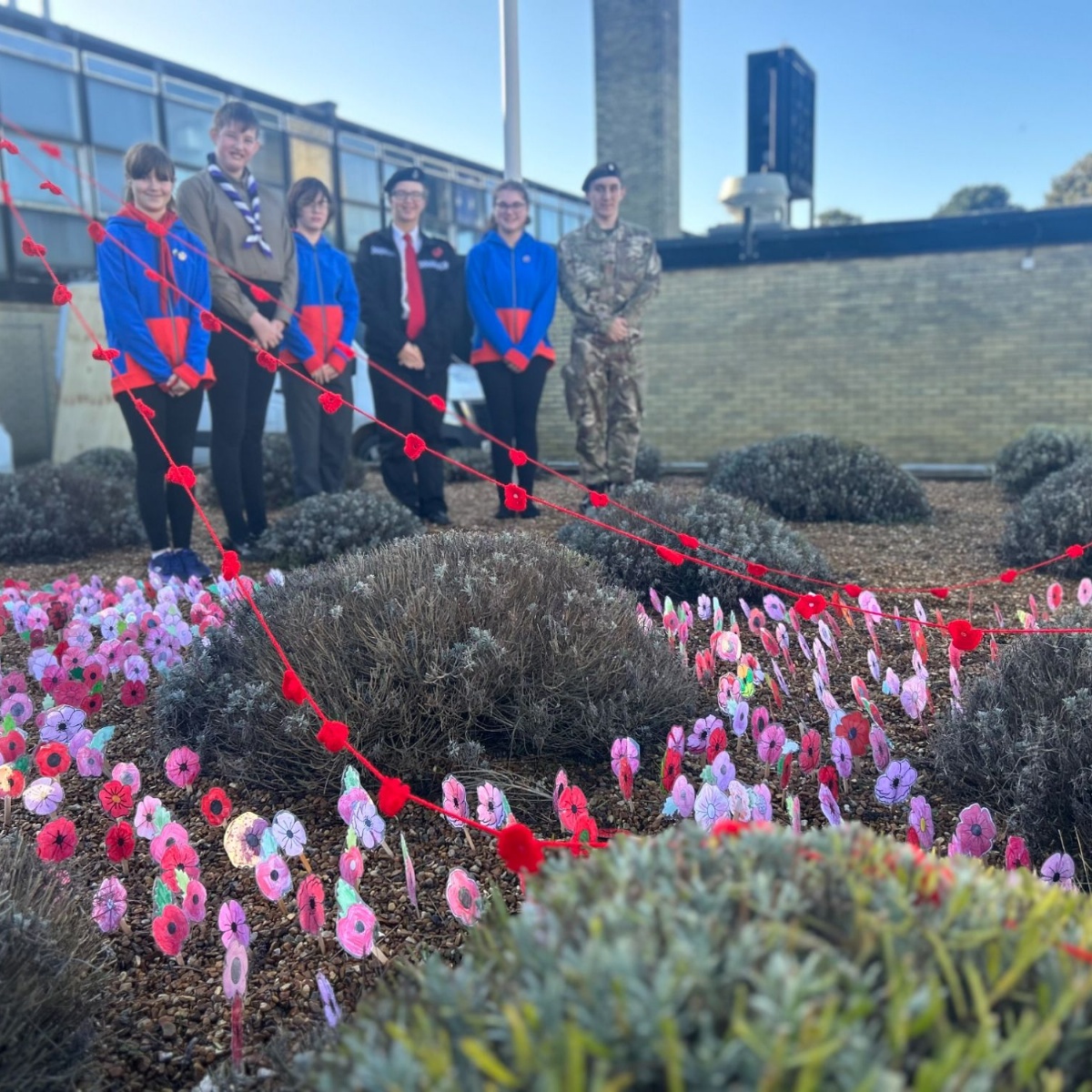West Norfolk Academies Trust - Poppy memorial at WNAT school